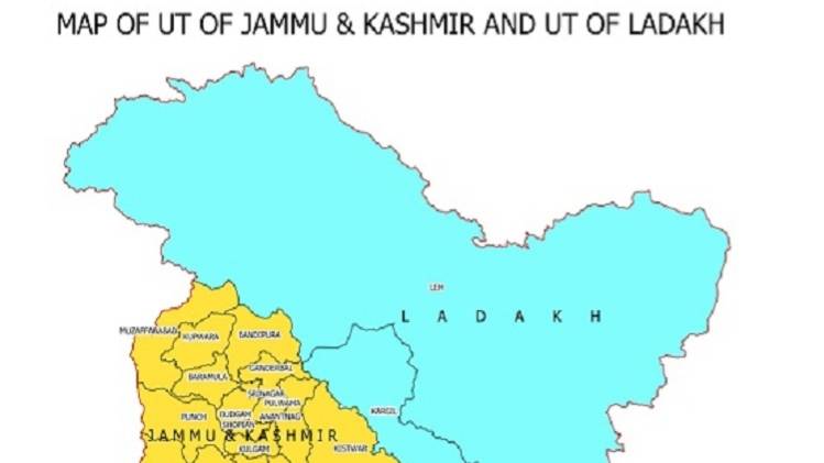 सरकार ने जारी किया देश का नया नक्शा, नए रूप में J-K और लद्दाख ...