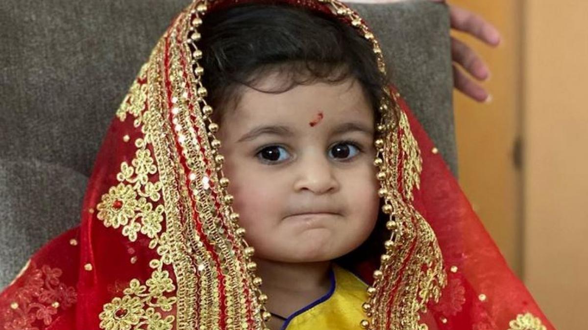 नील नितिन मुकेश के घर कन्या पूजन, बेटी की फोटोज शेयर कर कही ये बात ...