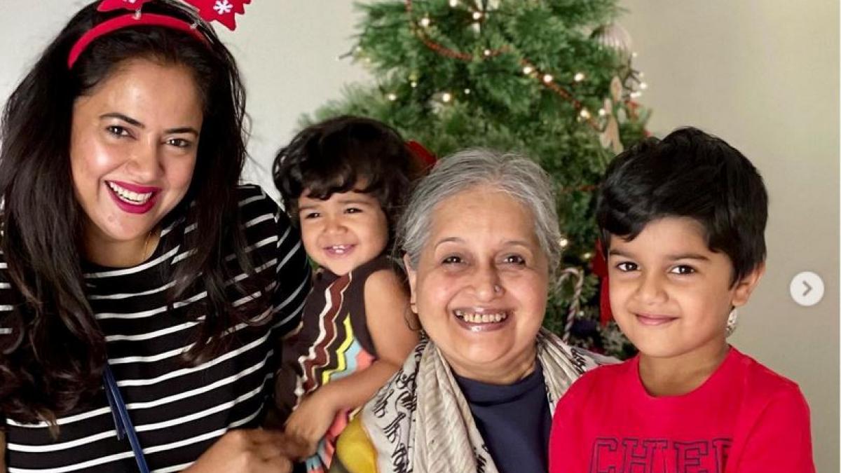 समीरा रेड्डी के योगा सेशन में पहुंचे बच्चे, एक्ट्रेस ने दिया मजेदार ...