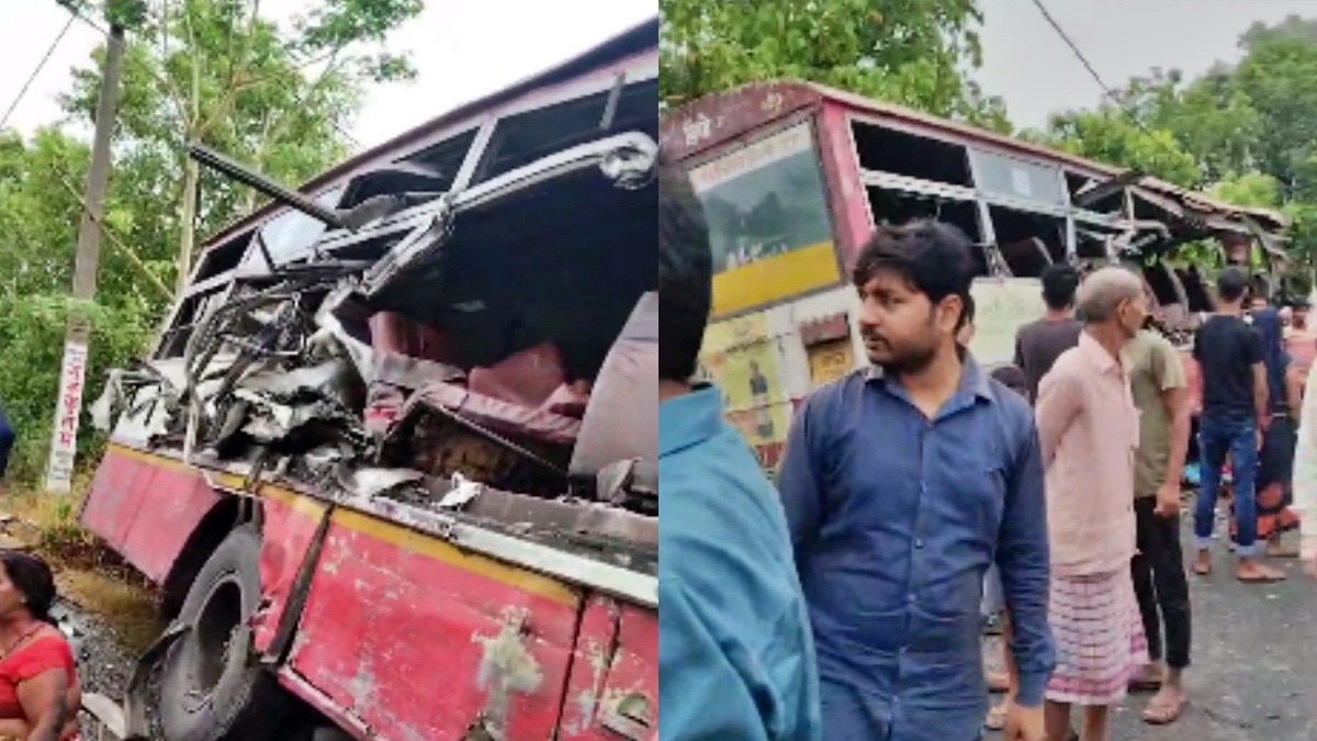 देवरिया: यूपी रोडवेज की बस को ट्रक ने सामने से मारी टक्कर, दो यात्रियों की मौत, 14 घायल - Deoria ...