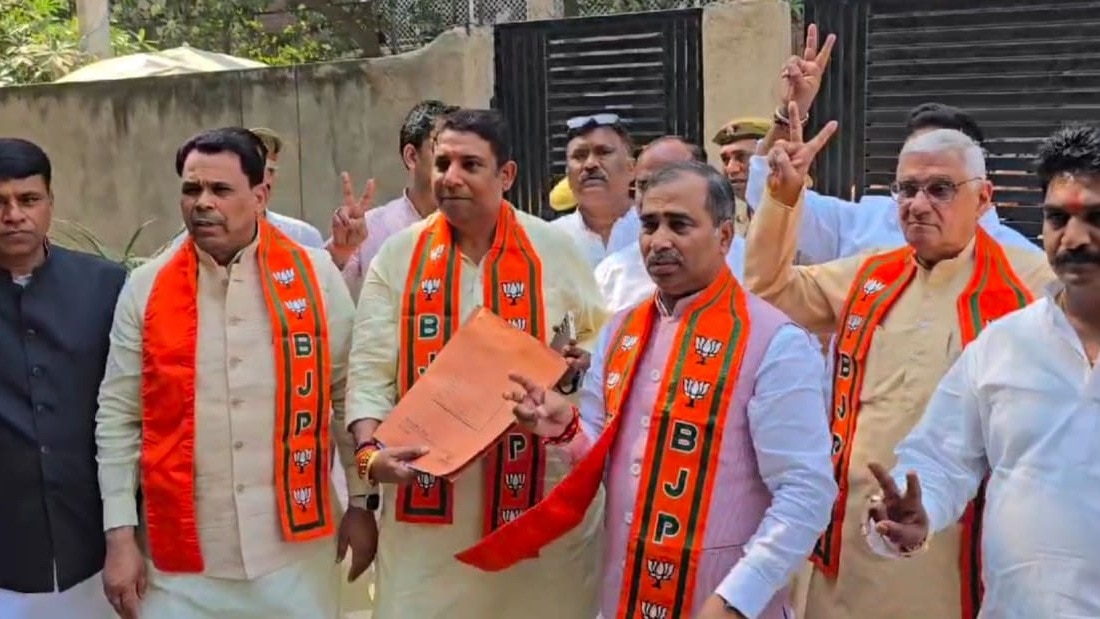 Ghaziabad: BJP विधायक और प्रत्याशी संजीव शर्मा ने आखिरी दिन किया नामांकन, किया जीत का दावा - BJP ...