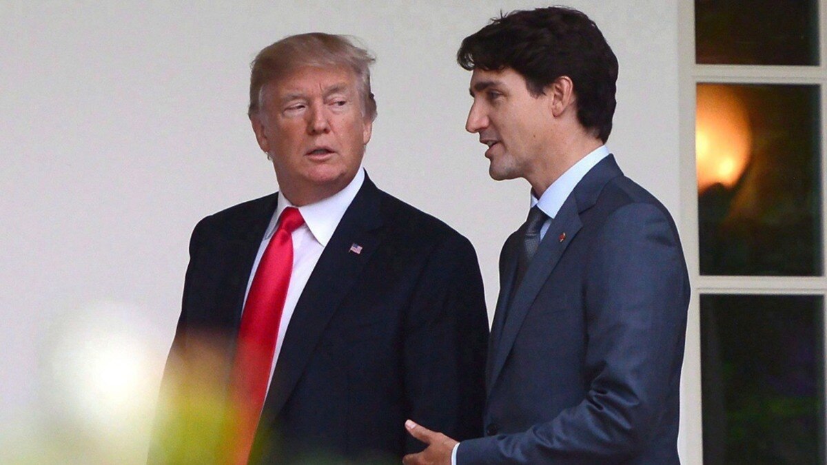 Justin Trudeau Meeting with Donald Trump - डोनाल्ड ट्रंप के घर डिनर टेबल पर जस्टिन ट्रूडो की ...