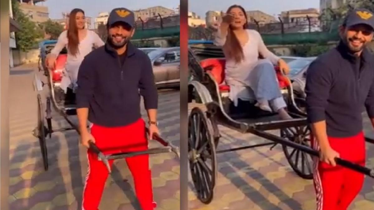 Viral Video: बीवी के लिए रिक्शावाले बने Rahul Vaidhya, Disha Parmar को ...
