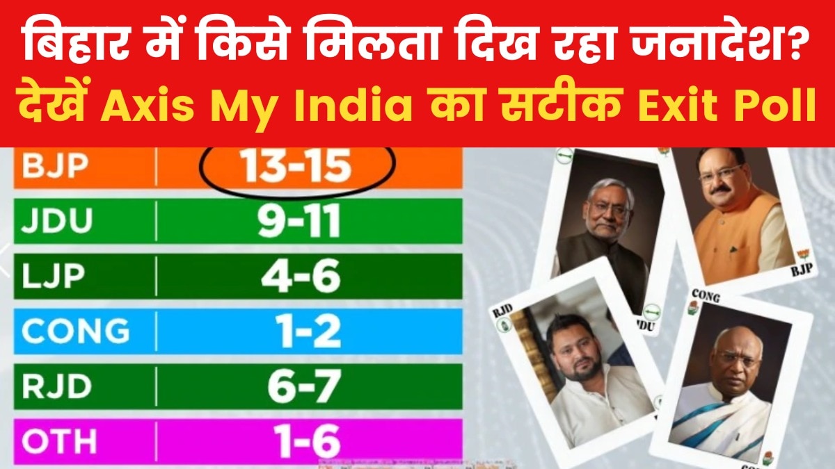 Bihar Exit Poll Results 2024: ब‍िहार की 40 सीटों में क्या बन सकती है स‍ियासी तस्वीर, देखें Axis ...