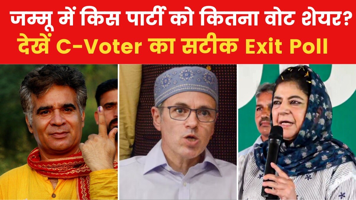 Jammu Kashmir Exit Poll Results 2024: जम्मू रीजन की 43 सीटों पर क‍िसका ...