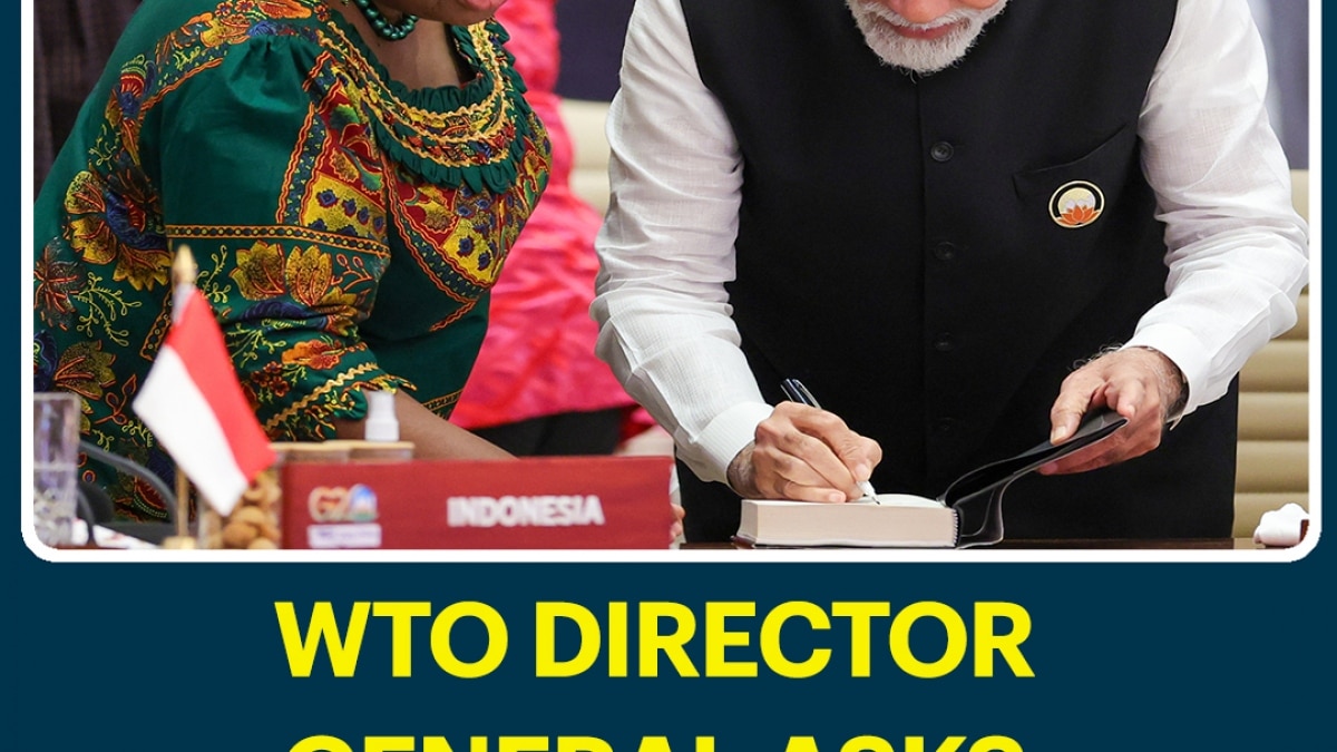 WTO Chief Requests "Modi@20" Autograph From Prime Minister At G20 ...