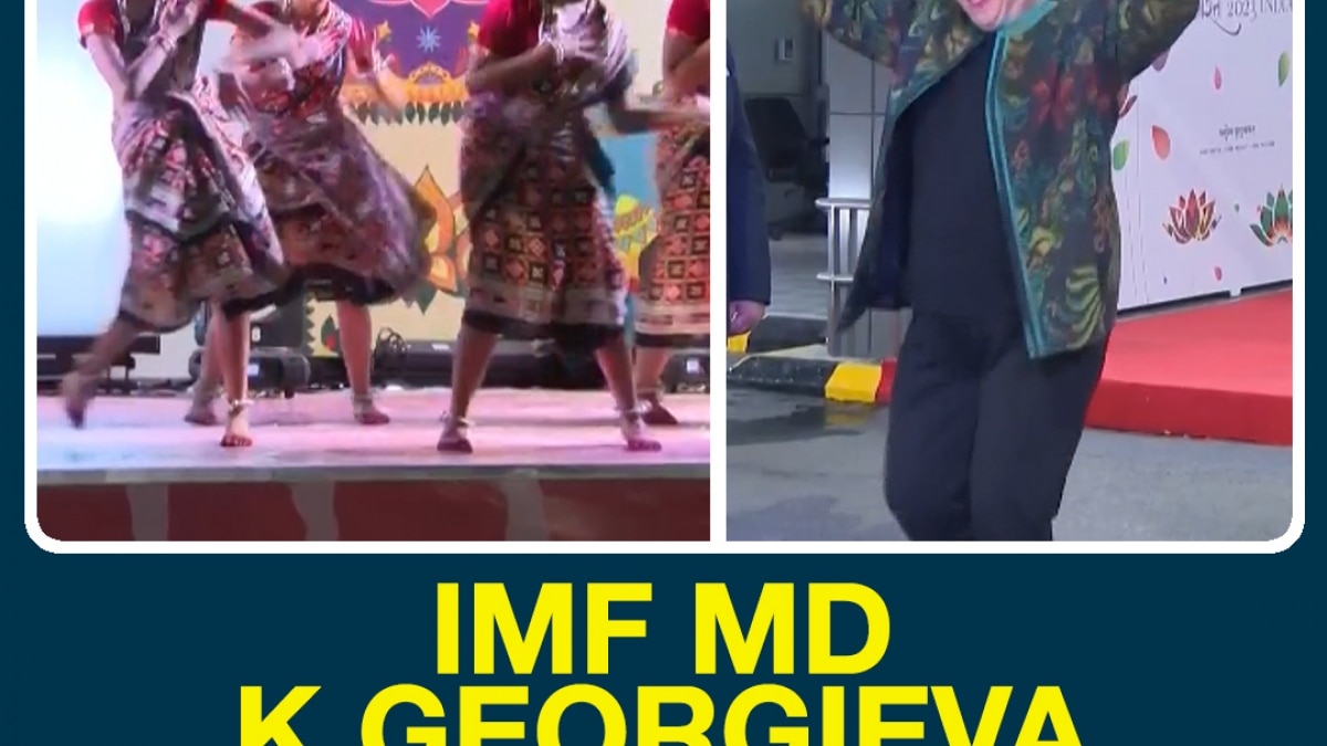 G20 Summit: IMF MD Georgieva Dances With Folk Artists At Delhi Airport ...