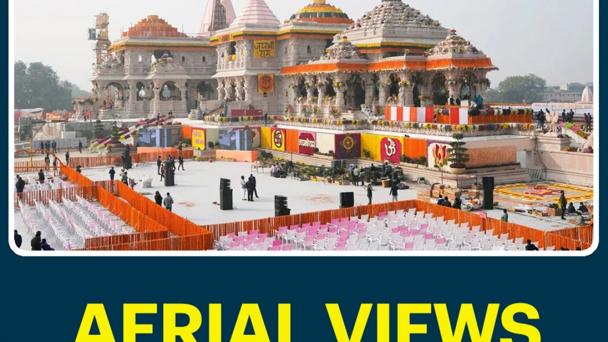PMO Releases Beautiful Aerial Views Of Ayodhya’s Ram Temple Ahead Of ...