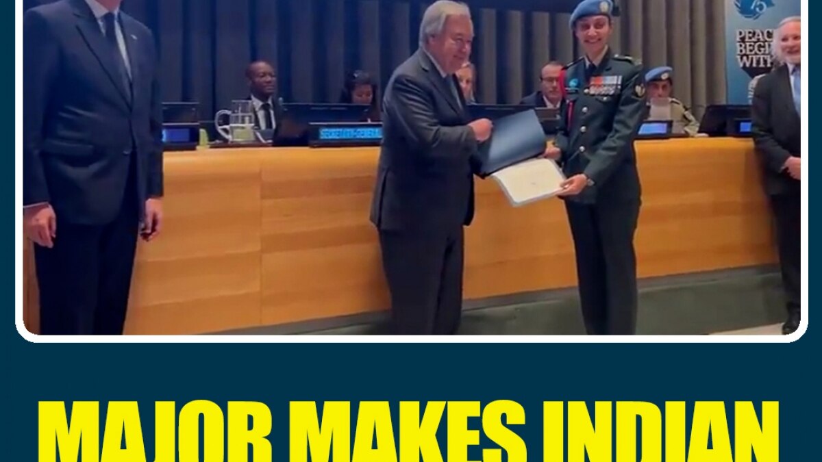 Major Radhika Sen Of The Indian Army Receives 2023 UN Military Gender ...