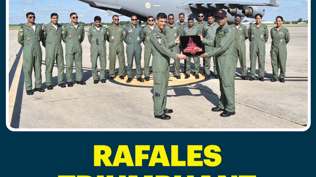 #IAF Rafale Fighter Jets Return To India, After Successfully ...