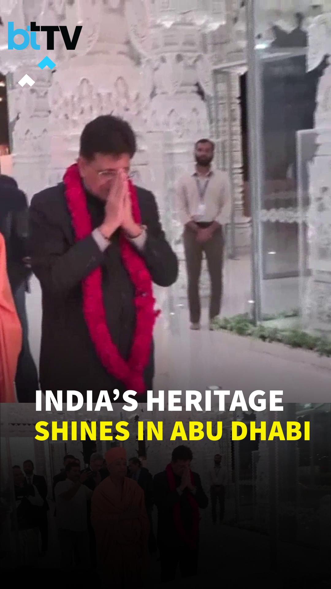 Union Minister Piyush Goyal Visits BAPS Hindu Mandir In Abu Dhabi ...