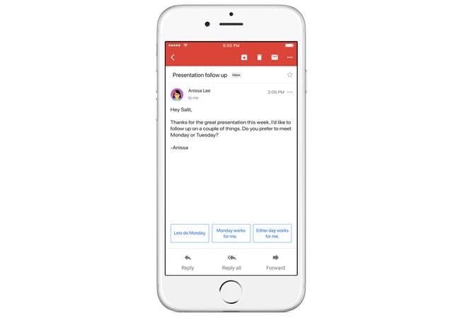 Google I/O 2017: Google launches Smart Reply for Gmail app - BusinessToday