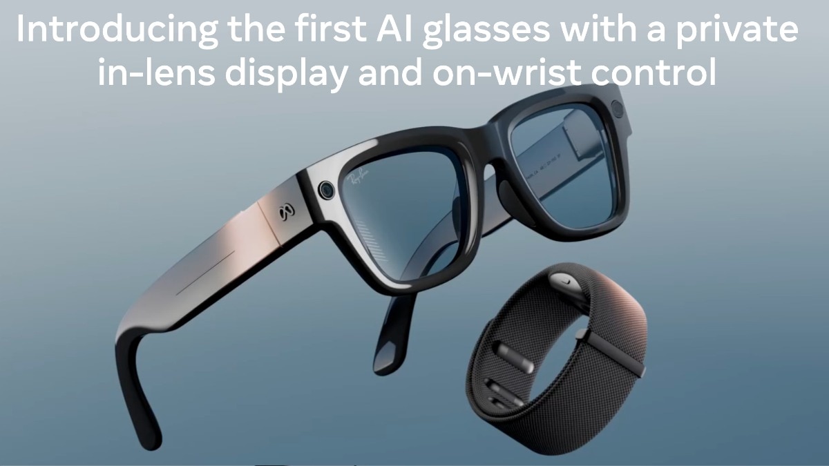 Meta launches Ray Ban Display smart glasses with built in apps and gesture control band ...