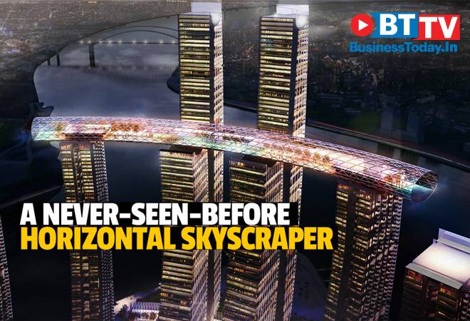 China's new 'horizontal skyscraper' is almost complete