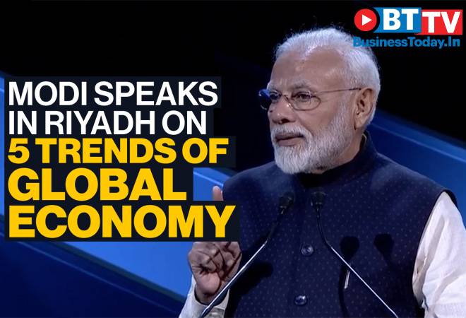PM Modi outlines 5 key trends for the global economy at FII - News Reel ...