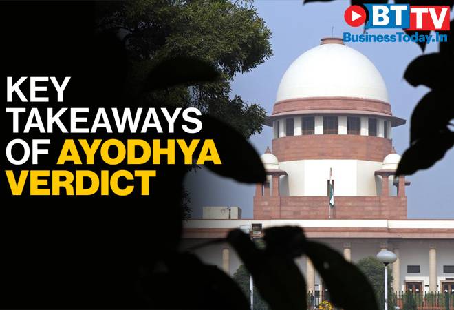 Key takeaways of the landmark Ayodhya judgment by the Supreme Court ...