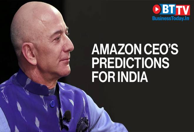 What Amazon CEO Jeff Bezos predicts for India - News Reel BusinessToday