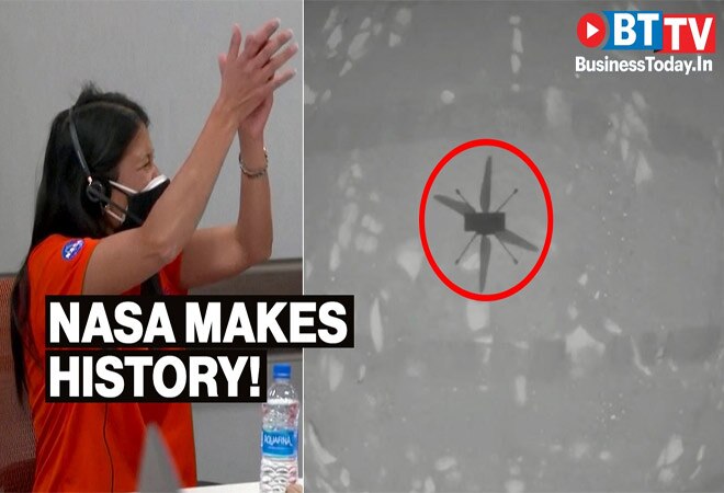 NASA's helicopter Ingenuity makes first historic flight over Mars ...