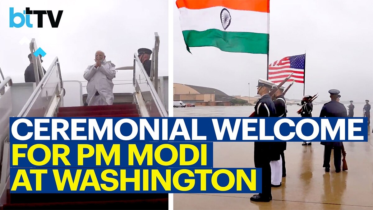 PM Modi Accorded With Ceremonial Welcome At Joint Base Andrews in Washington DC - BT TV ...