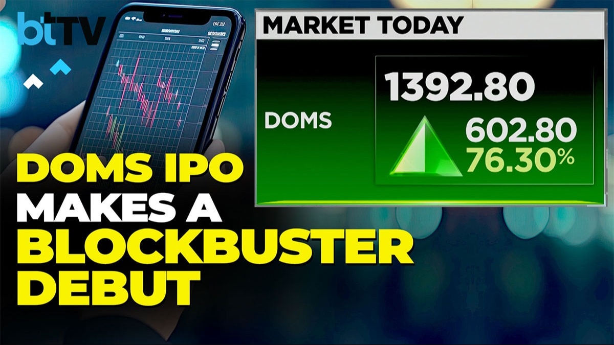 DOMS IPO Lists At 77% Premium At Rs 1400