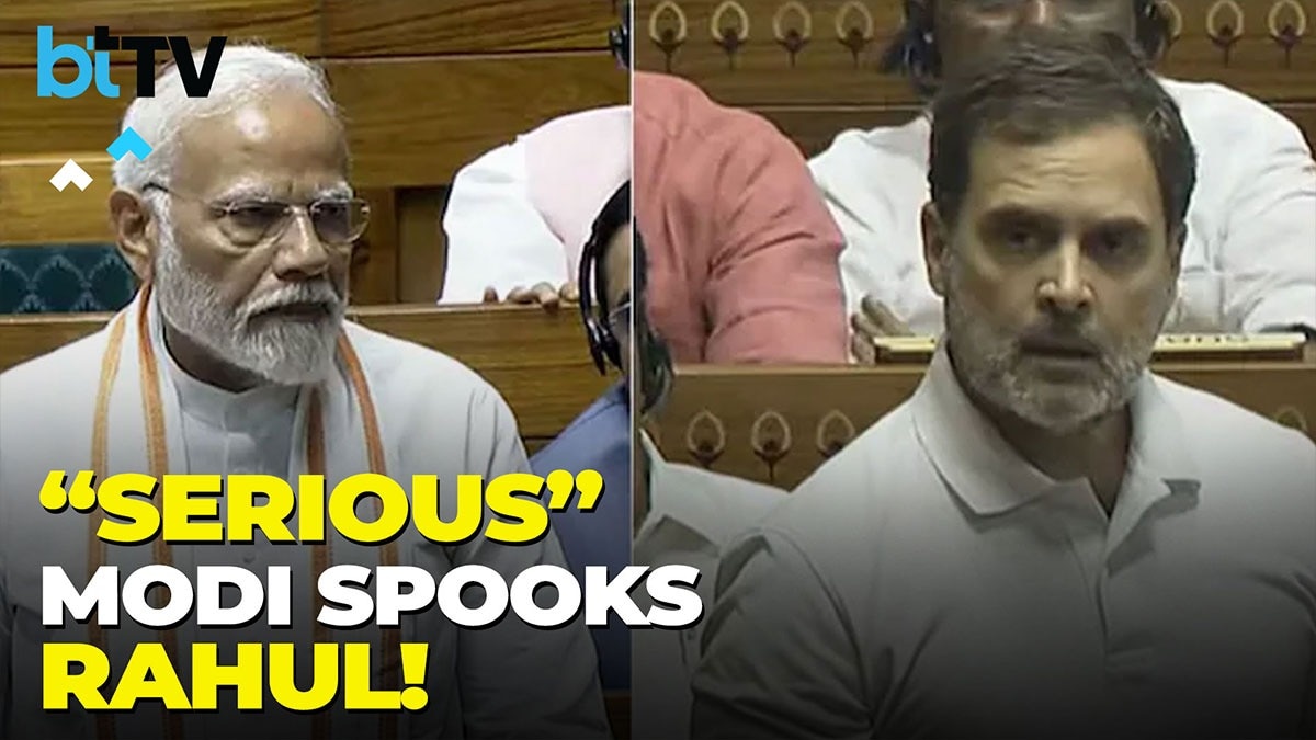 Parliamentary Exchange Between Rahul Gandhi & PM Narendra Modi Goes Viral