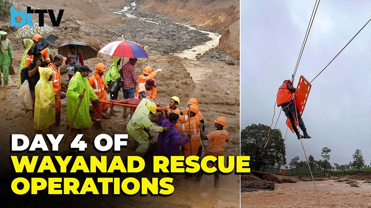 Wayanad Landslide: Search & Rescue Operations Intensify Near Bailey Bridge