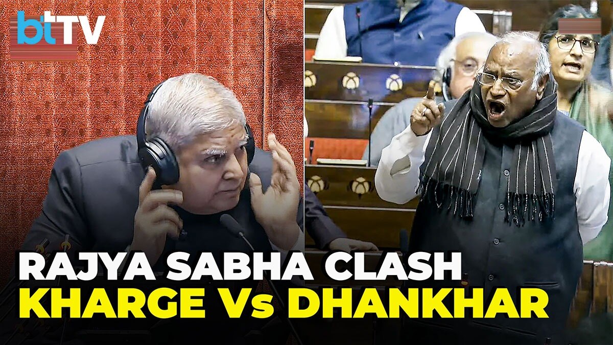 'If You're Farmer's Son, I'm Labourer's Son': Mallikarjun Kharge Vs Jagdeep Dhankhar In Rajya Sabha