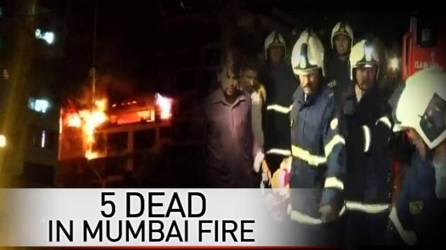 Massive fire in Mumbai’s high-rise building, residents move to Police ...