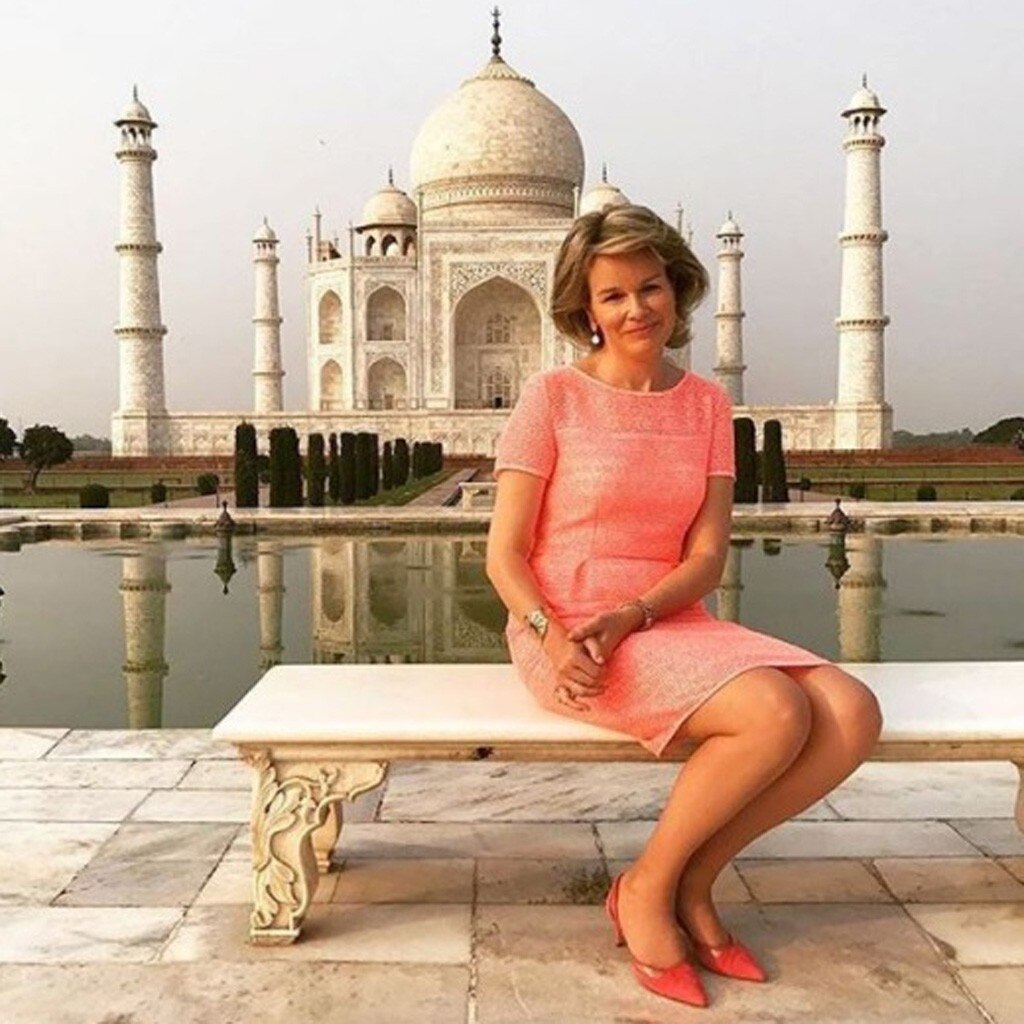 In pictures: Belgium's Queen Mathilde dresses elegantly during her trip ...