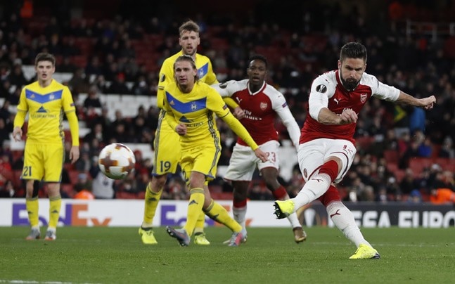 Europa League: Arsenal thrash BATE; Marseille, Athletic Bilbao advance ...