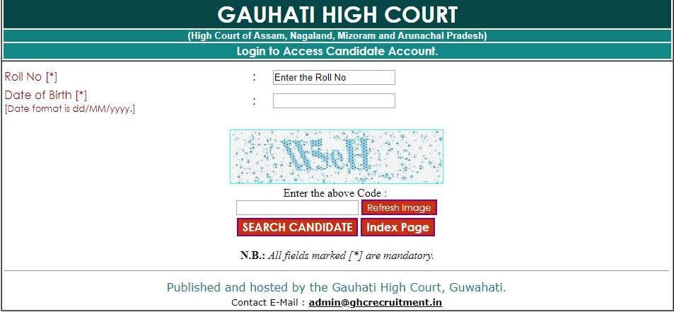 Guwahati High Court clerk admit card 2019 released: How to download - India Today