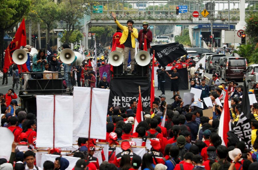 Today we stand on Indonesian land corrupted by oligarchy: Student ...