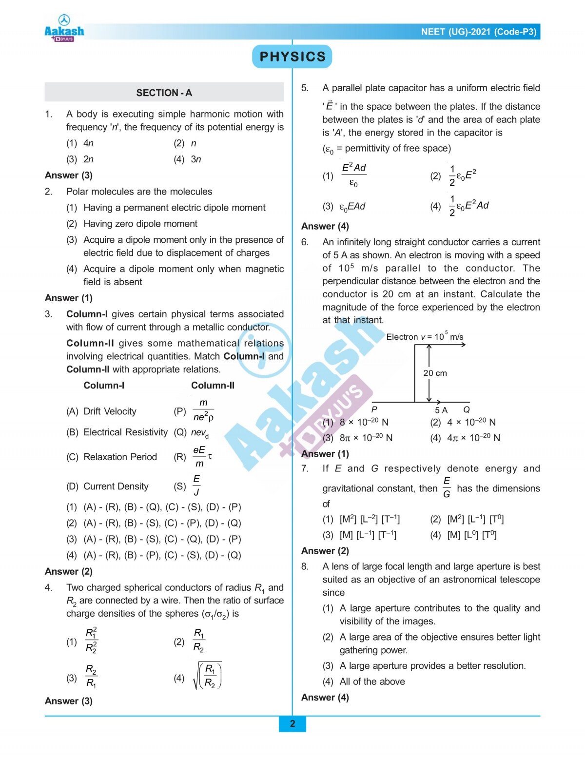 NEET UG 2021 Full Question Paper With Solutions India Today NEET UG 2021 Full Question Paper With Solutions India Today