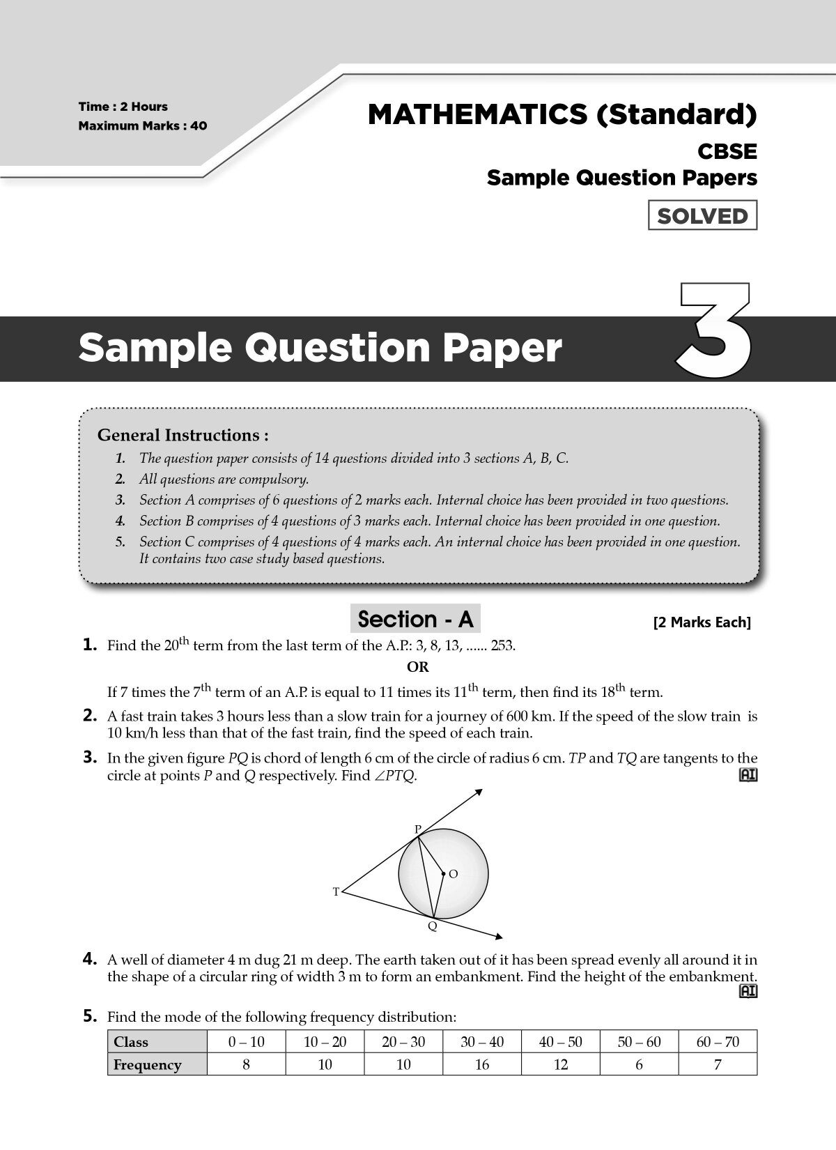 Educart CBSE Class 10 Maths Standard Sample Question Papers 2021 As Educart CBSE Class 10 Maths Standard Sample Question Papers 2021 As