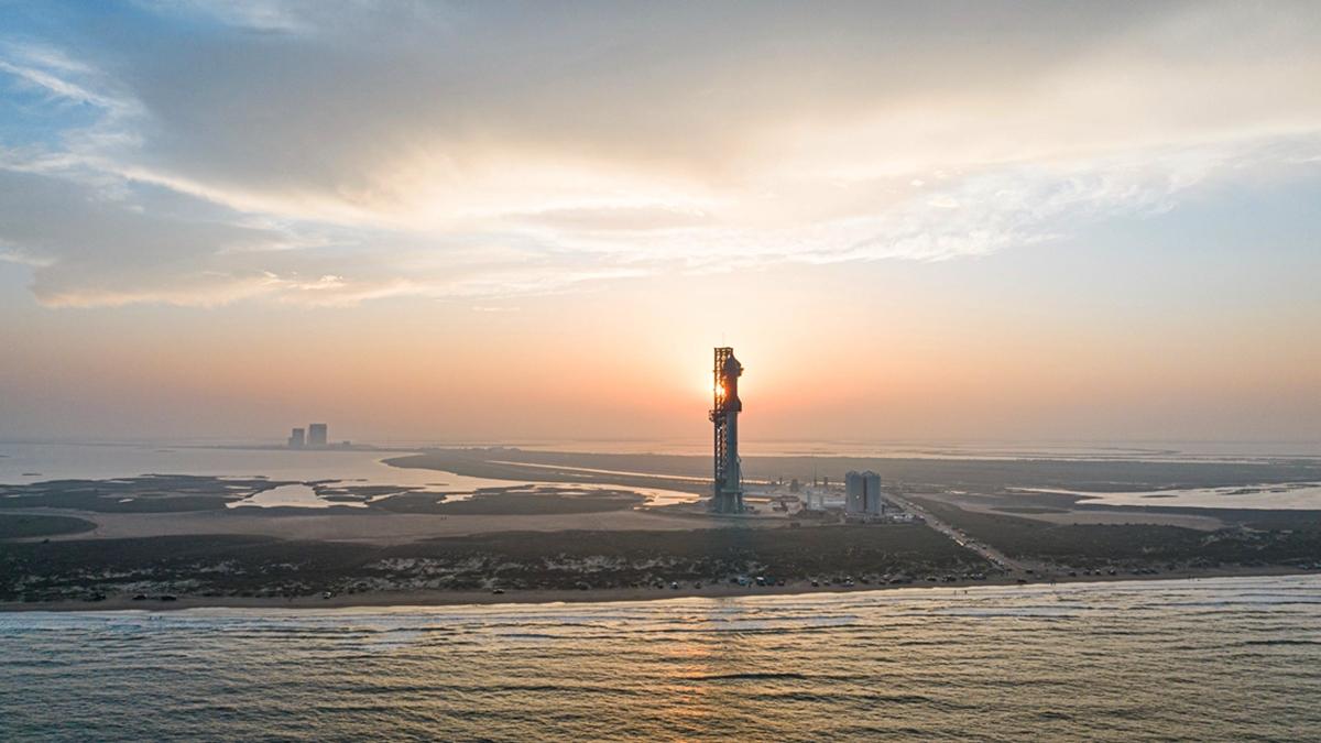 Starship Super Heavy shines ahead of orbital launch at Starbase - India ...