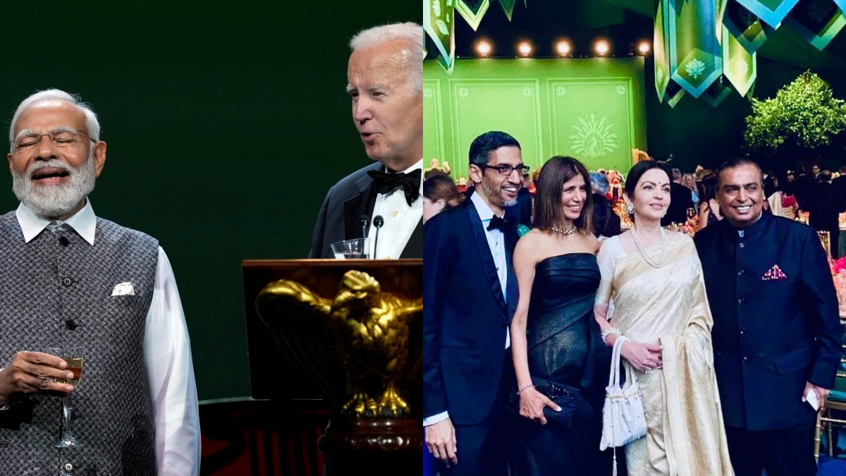PM Modi, Joe Biden raise toast, address guests at US state dinner ...