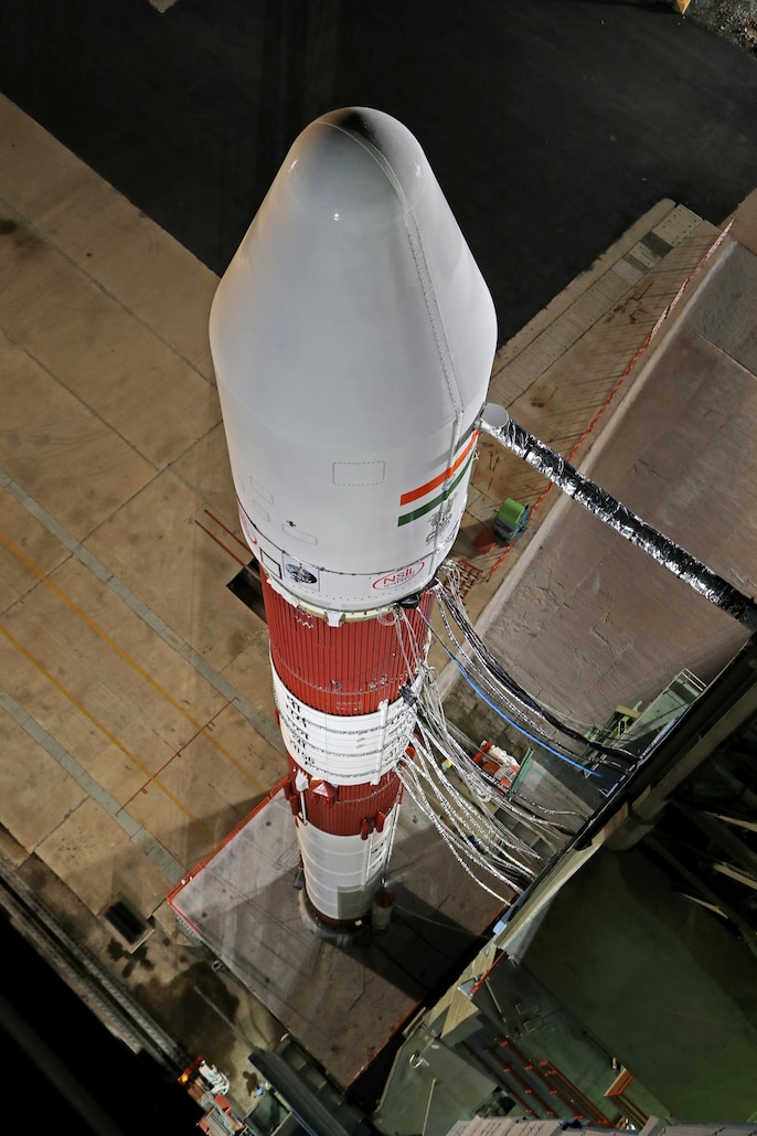 Isro Rolls Out Pslv C56 Mission On Launch Pad With 7 Satellites Pics