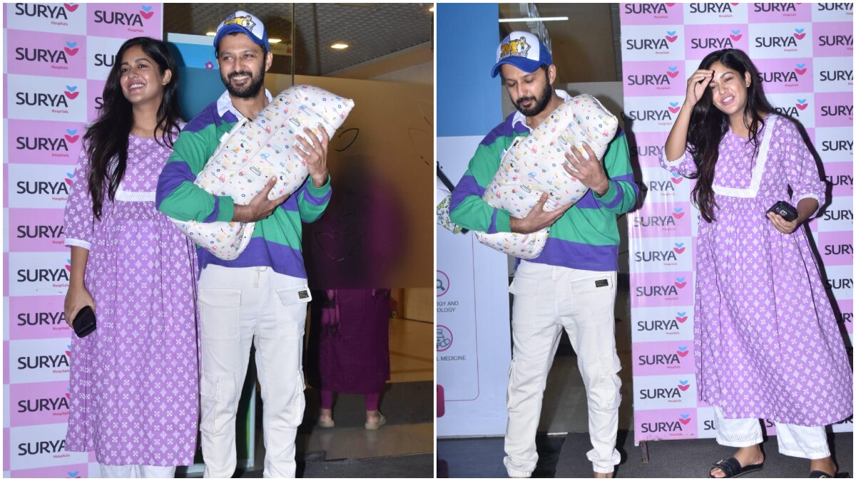 In pics: Ishita Dutta, Vatsal Sheth make 1st appearance with their baby ...