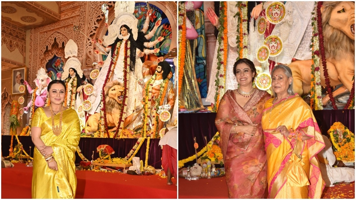 Jaya Bachchan, Kajol, Rani and others join Durga Puja festivities in ...
