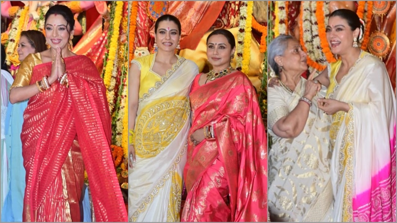 Jaya Bachchan, Rupali, Sumona join Rani and Kajol at Durga Puja celebrations - Worldnews.com