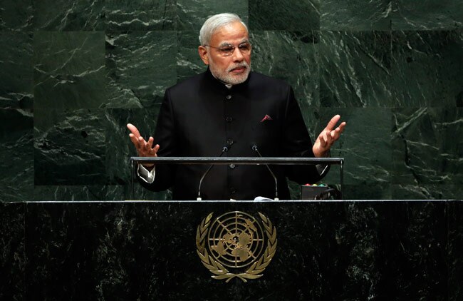 In Pics: Modi's first speech at UN - India Today