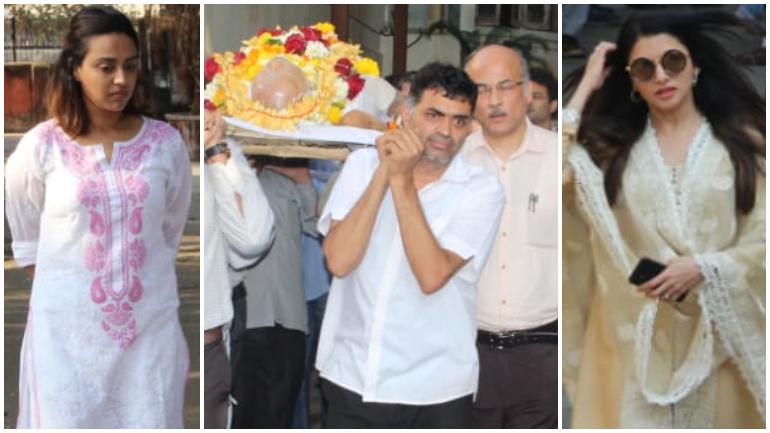 Raj Kumar Barjatya funeral in Mumbai: Swara Bhasker to Bhagyashree ...
