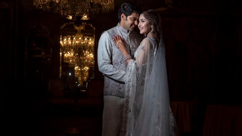 Arya and Sayyeshaa look regal in their first wedding photoshoot. See pics