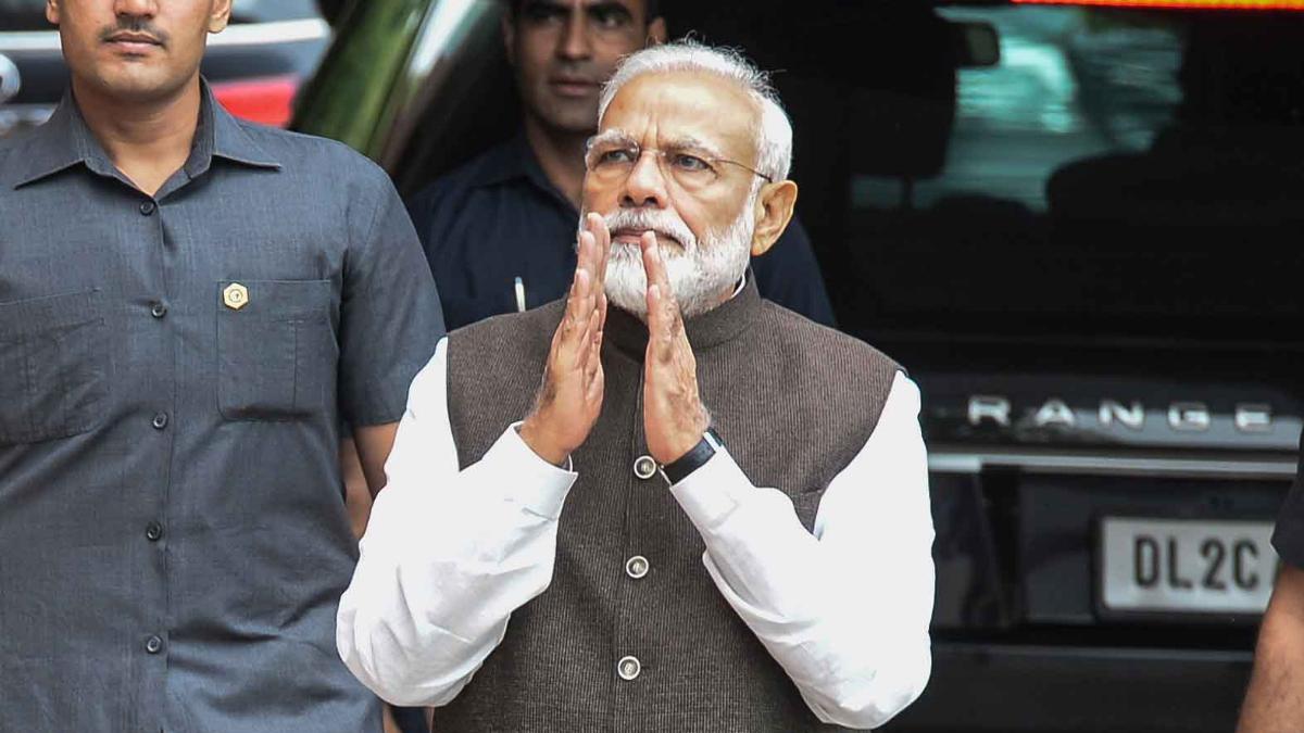 PM Narendra Modi, Cabinet members arriving on first day of 17th Lok ...
