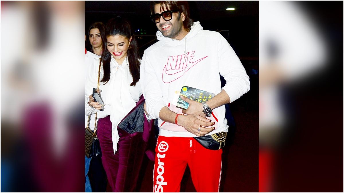 Jacqueline Fernandez pairs magenta powersuit with Rs 1.6 lakh bag at ...