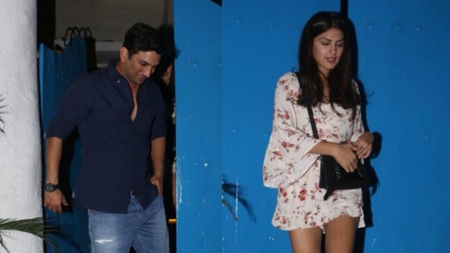 Sushant Singh Rajput steps out on a dinner date with girlfriend Rhea ...