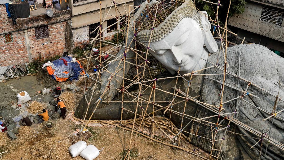 India's largest Buddha Statue underway in Kolkata | In pictures
