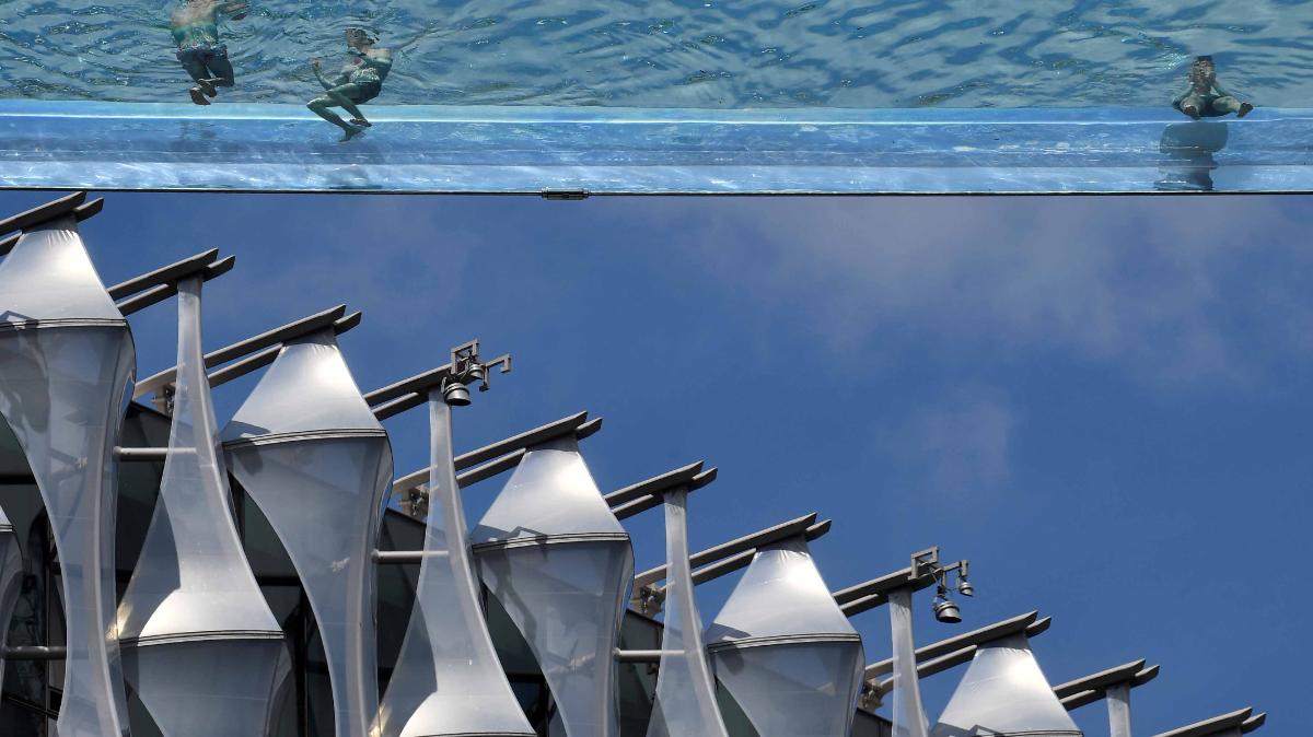 In Pics | World's first floating, transparent swimming pool opens in London