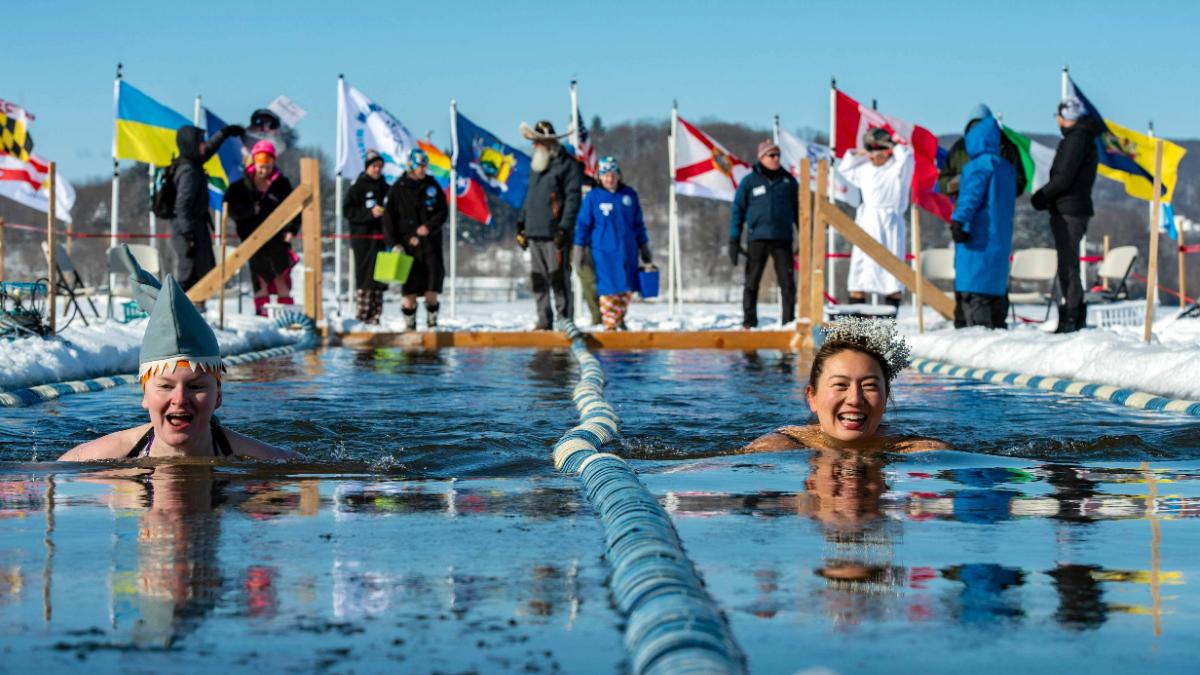 Ice day for a swim: Braving America's ice water 'Olympics' | IN PICS