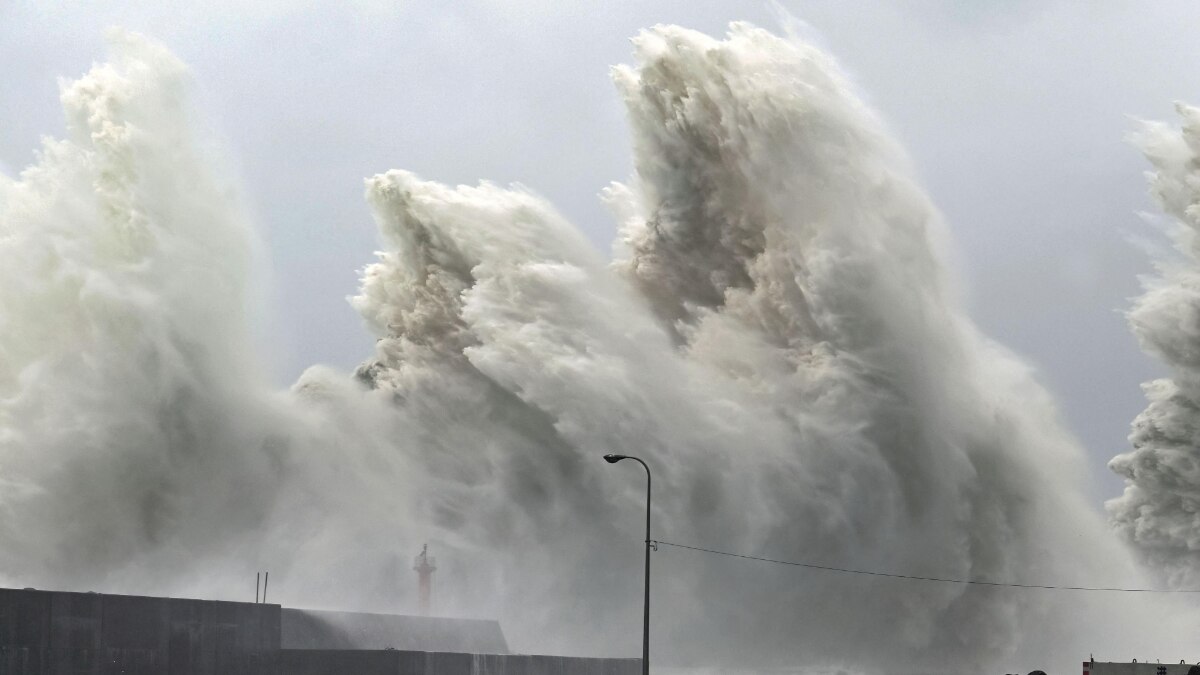 Thousands evacuated as 'dangerous' typhoon slams Japan | Pics
